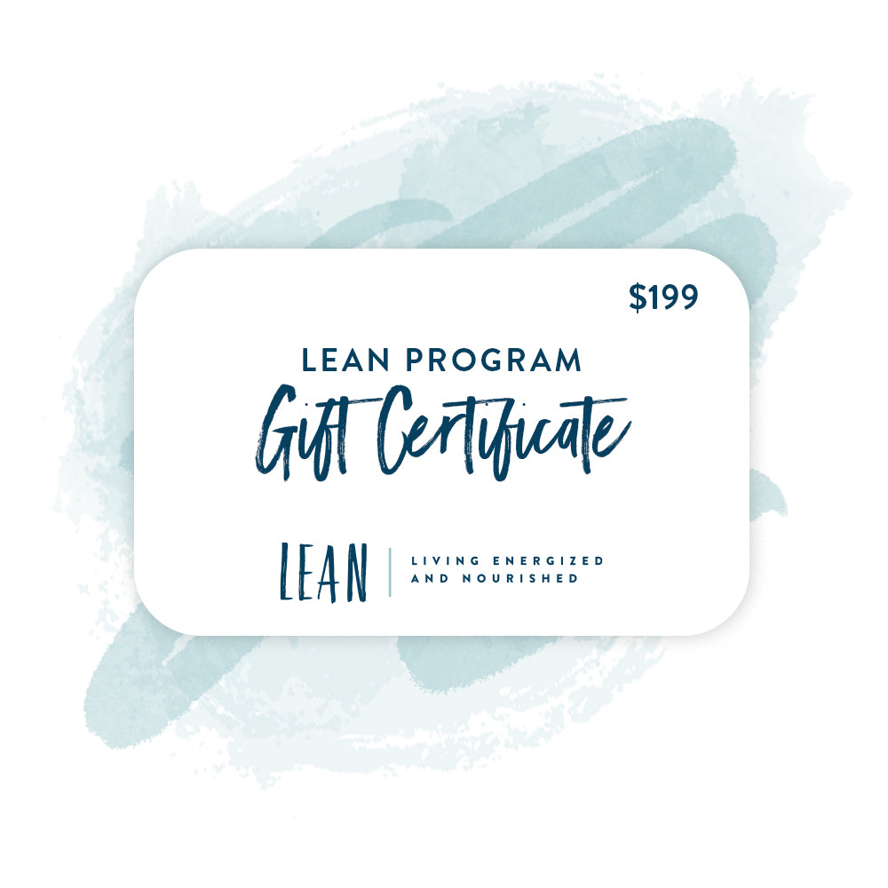 LEAN Program Gift Certificate – Amanda Nighbert
